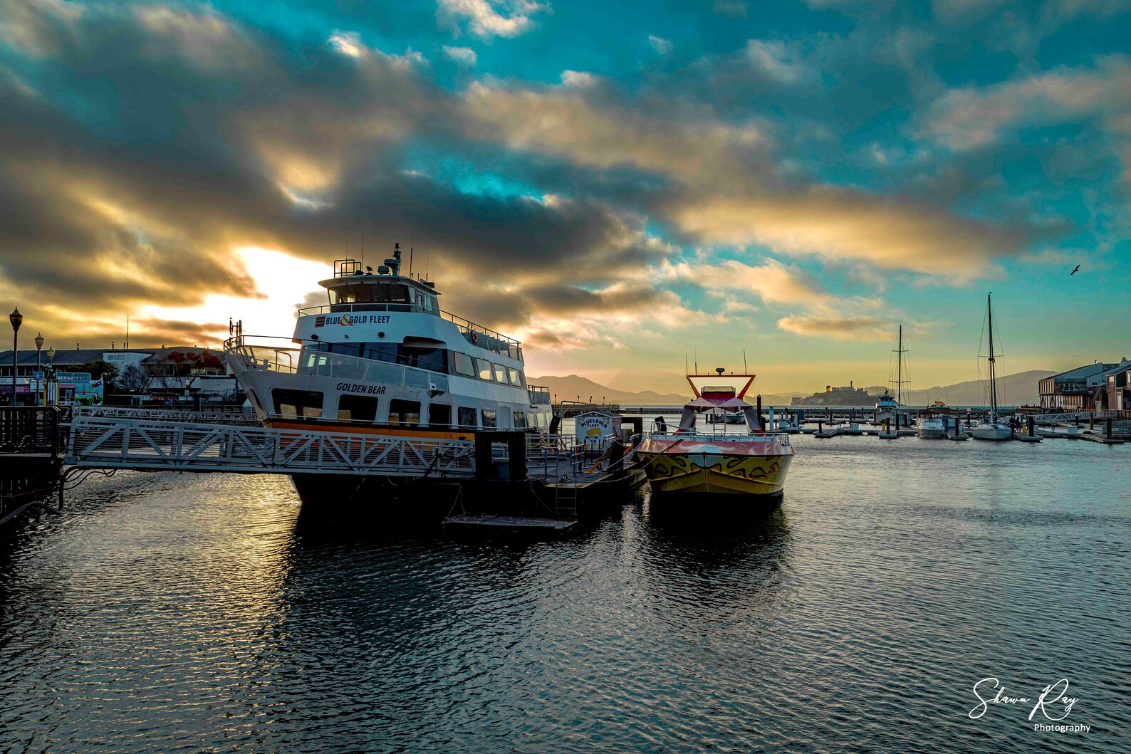 Sunset Seattle Washington @ Marina Docks - Etsy