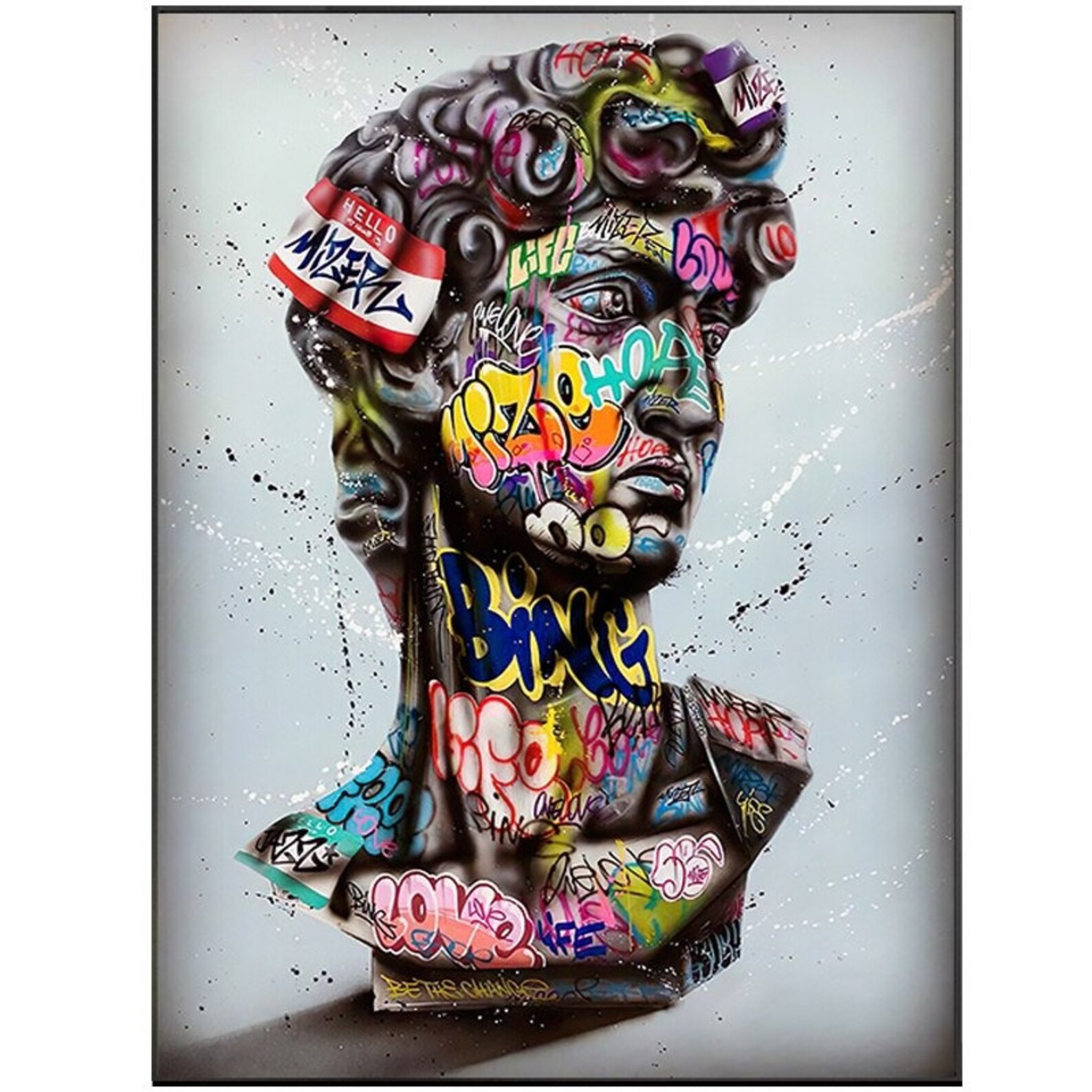 Graffiti Wall Art Custom Art Decal Cracked Hole Mural - Etsy