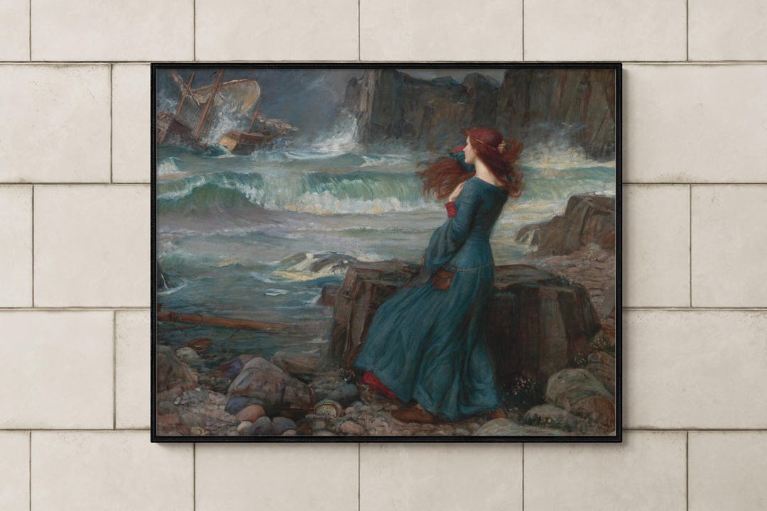Miranda - the Tempest by John William Waterhouse, English Pre ...