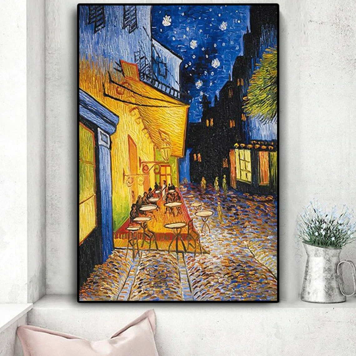 Van Gogh Print - Cafe Terrace at Night by Vincent Van Gogh, Vincent Van ...