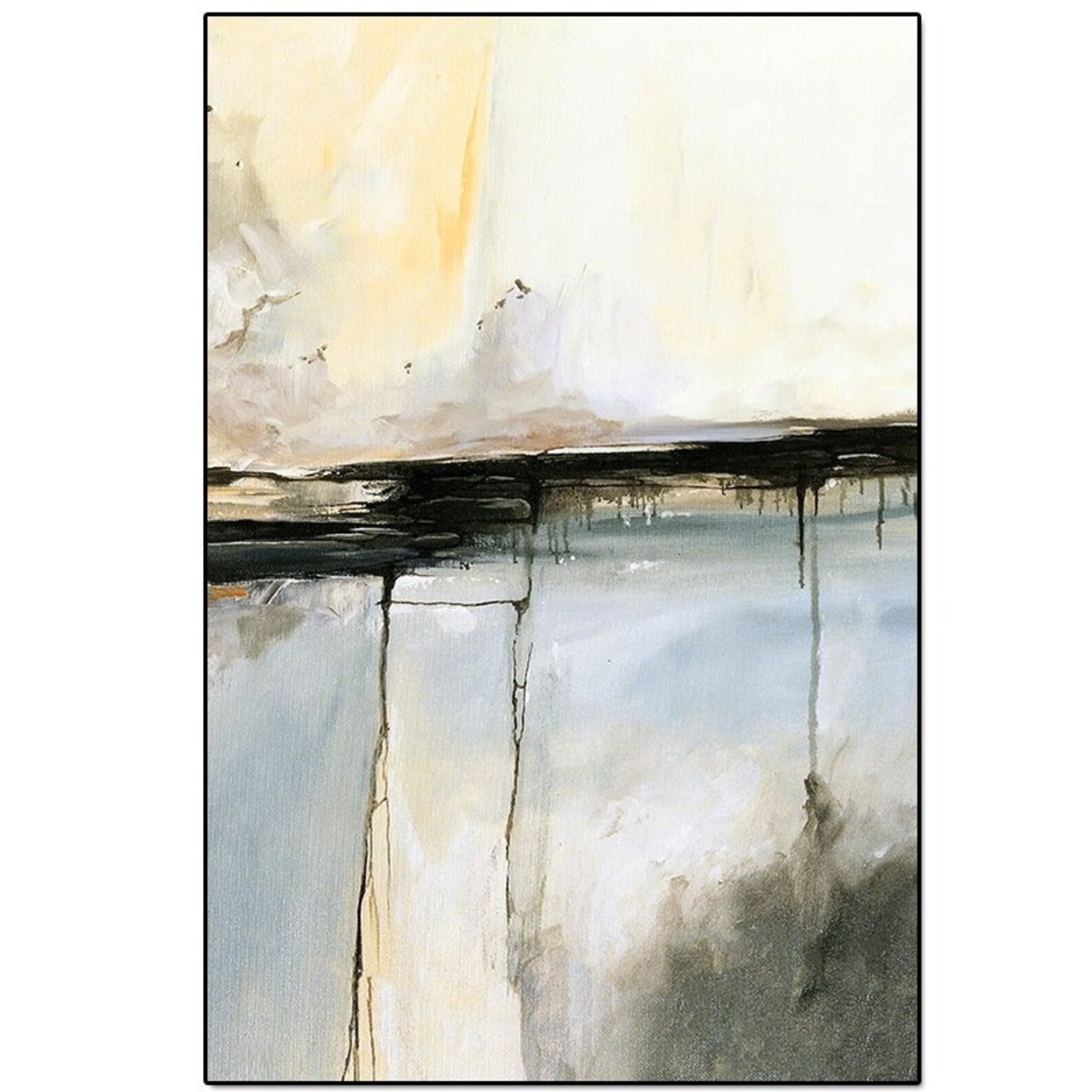 Set of 3 - Abstract Natural Marble Wall Decor Abstract Canvas Print ...
