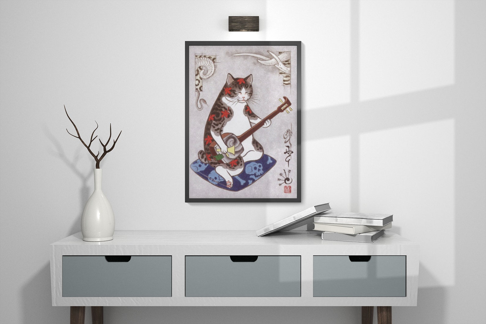 Ukiyo-e Prints Ukiyo E Playing Cat Japan Poster Woodblock Japan Prints ...
