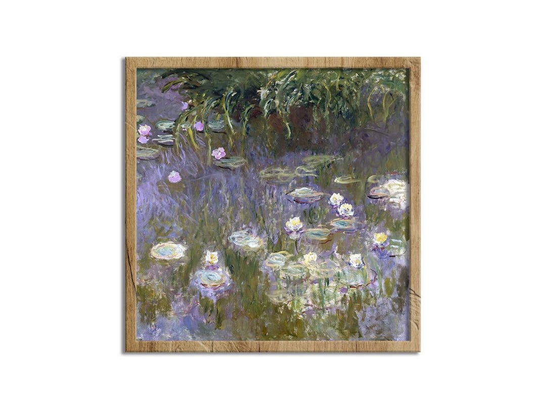 Claude Monet Prints Water Lilies: French Impressionism Landscape ...