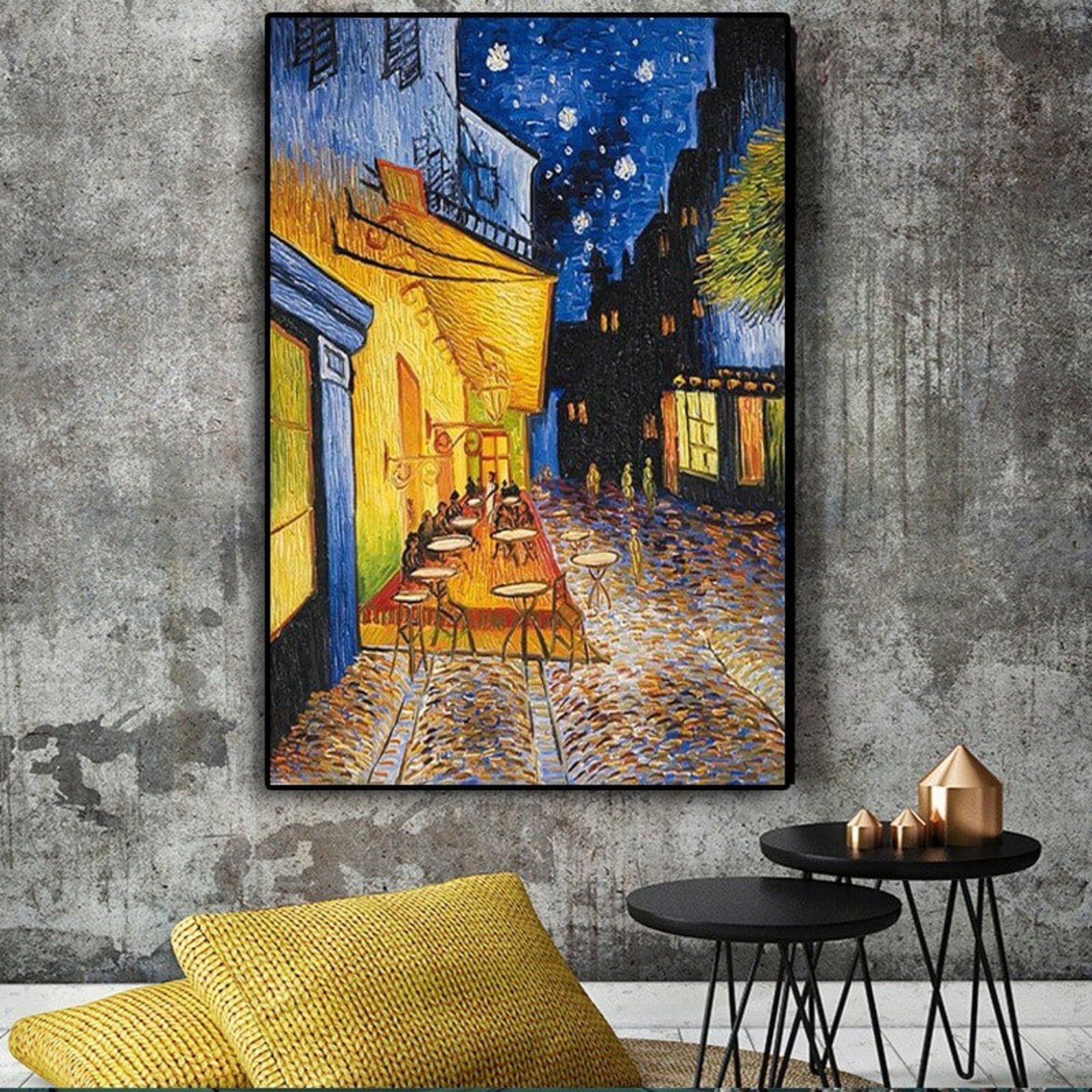 Van Gogh Print - Cafe Terrace at Night by Vincent Van Gogh, Vincent Van ...