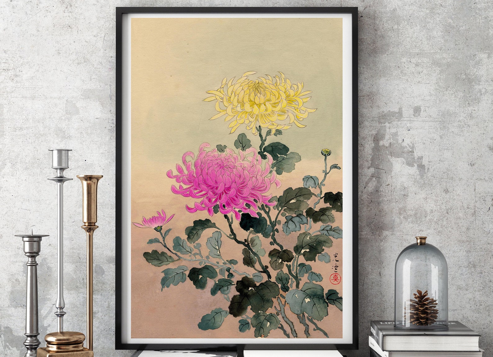 Tsuchiya Koitsu Ukiyo E Prints Chrysanthemum 1930 by Tsuchiya Koitsu ...