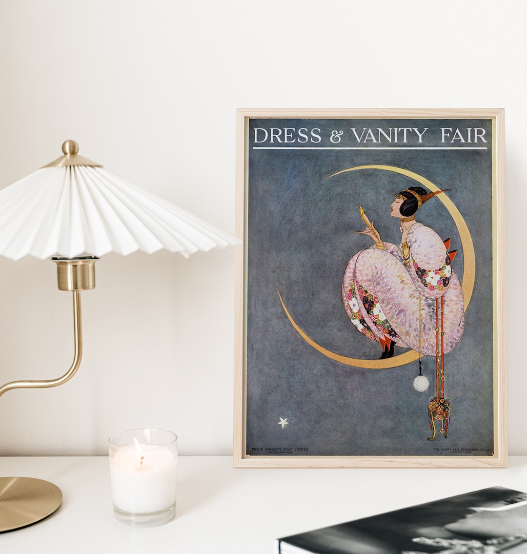 Vintage Magazine Poster - Cover of Dress & Vanity Fair, October, 1913 ...