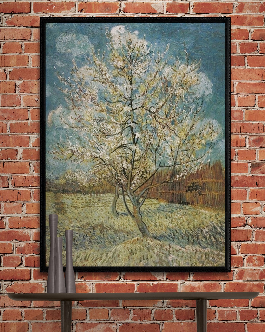 Vincent Van Gogh Pink Peach Tree Canvas Art Print, Vibrant Colors ...