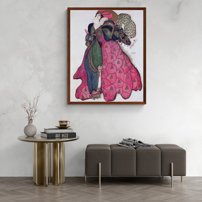 Costume Design for La Legende De Joseph by Léon Bakst, Antique ...