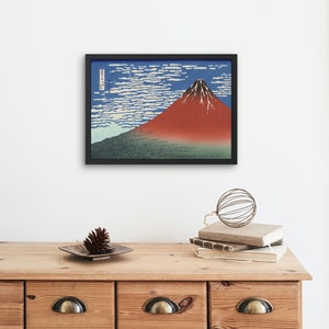 Ukiyo E Print by Katsushika Hokusai - Red Fuji, From the Series Thirty ...