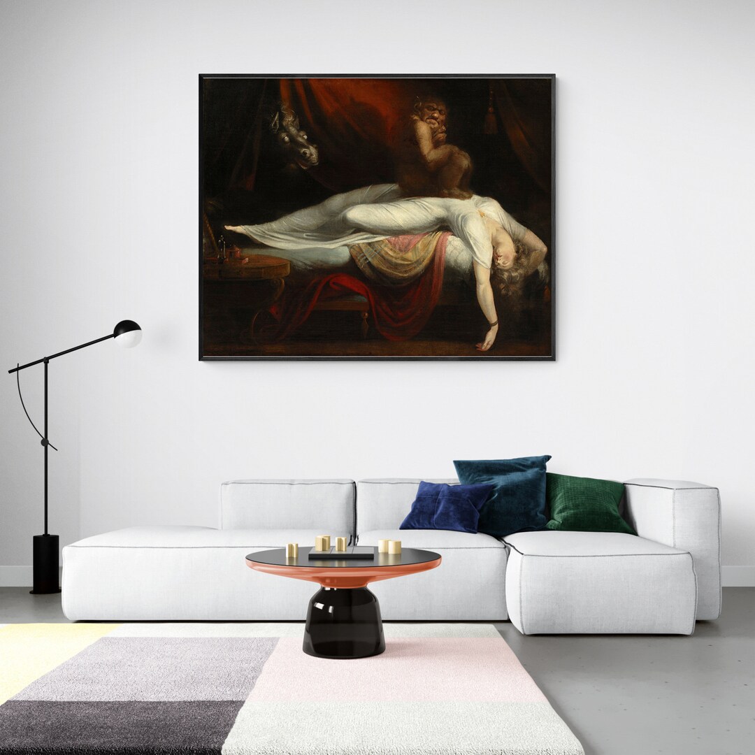 The Nightmare by Henry Fuseli Painting Canvas Print Wall Art Home Decor ...