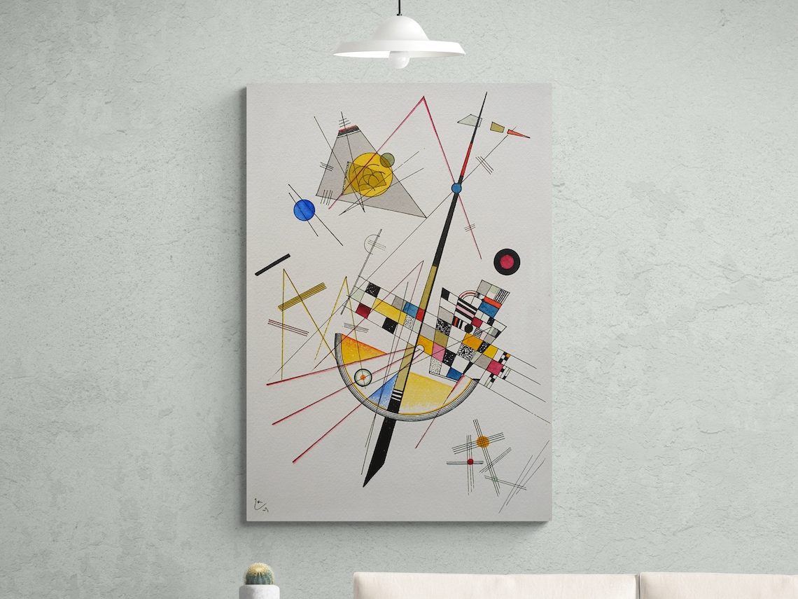 Delicate Tension by Wassily Kandinsky Famous Art Reproduction Canvas ...
