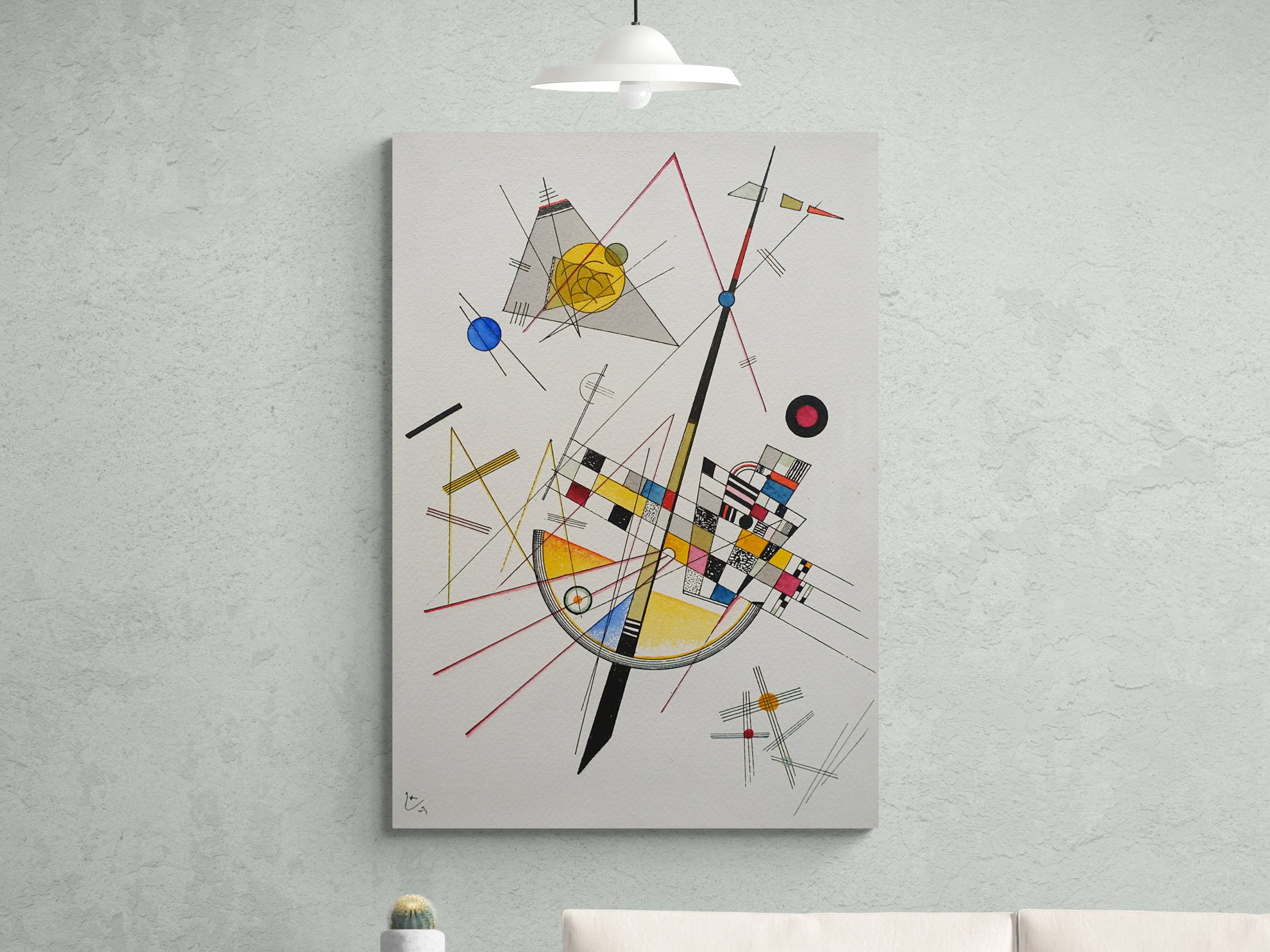 Delicate Tension by Wassily Kandinsky Famous Art Reproduction Canvas ...