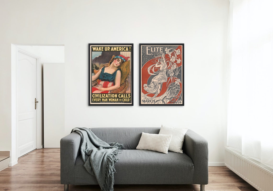Wake up America Vintage Propaganda Poster Vintage - Etsy