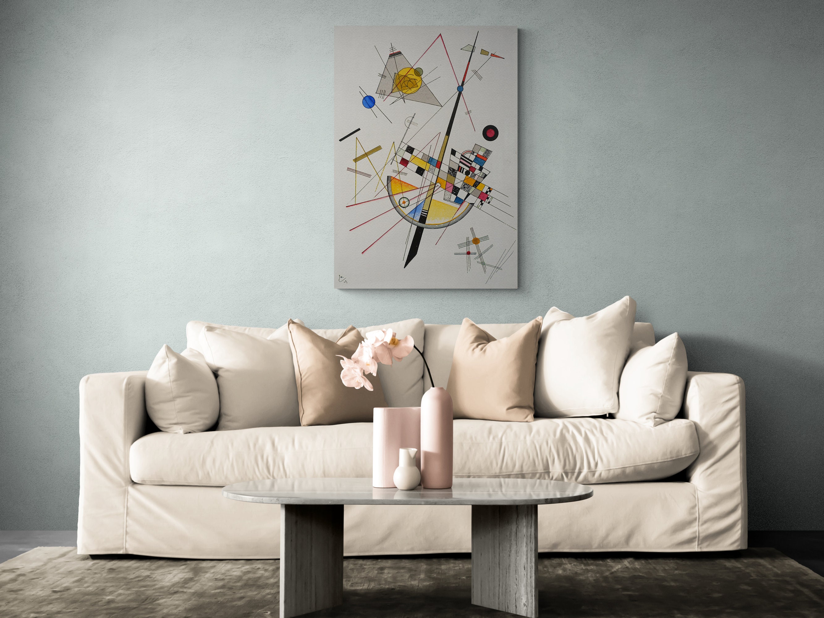 Delicate Tension by Wassily Kandinsky Famous Art Reproduction Canvas ...