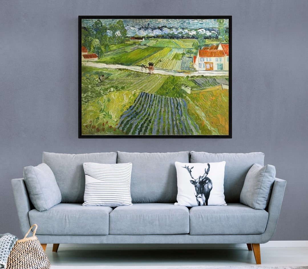 Vincent Van Gogh Canvas Print: Train and Carriage Landscape, Classic ...