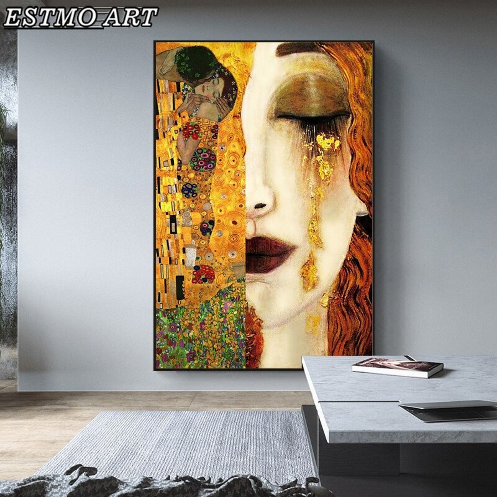 Gustav Klimt Art Print - Kiss X Tears Reproduction Klimt Prints Klimt ...