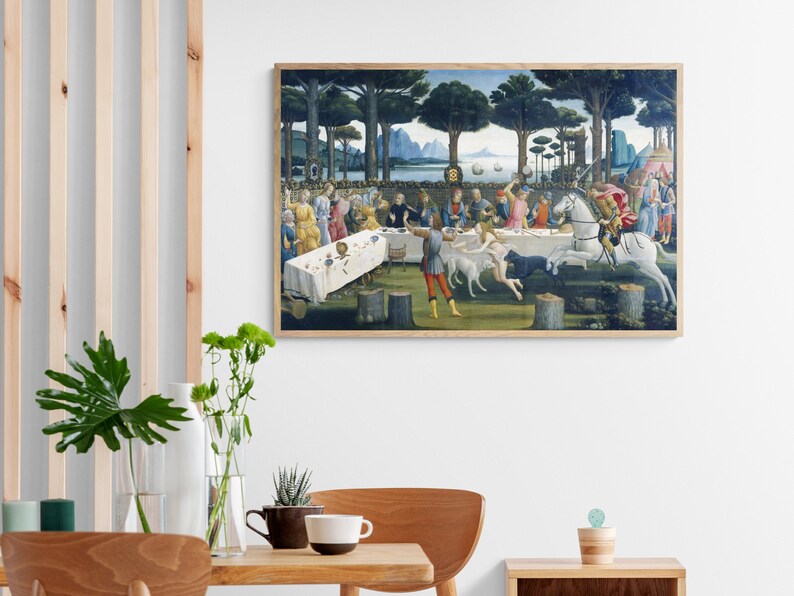 Renaissance Oil Painting Decameron Sandro Botticelli Canvas Printing by ...