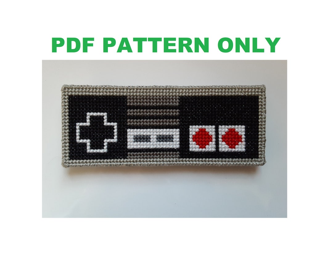 NES Controller Cross Stitch PATTERN - Etsy
