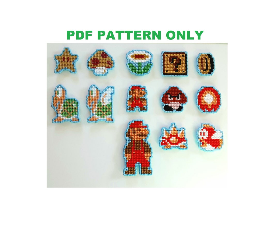 Super Mario Bros Cross Stitch PATTERN - Etsy