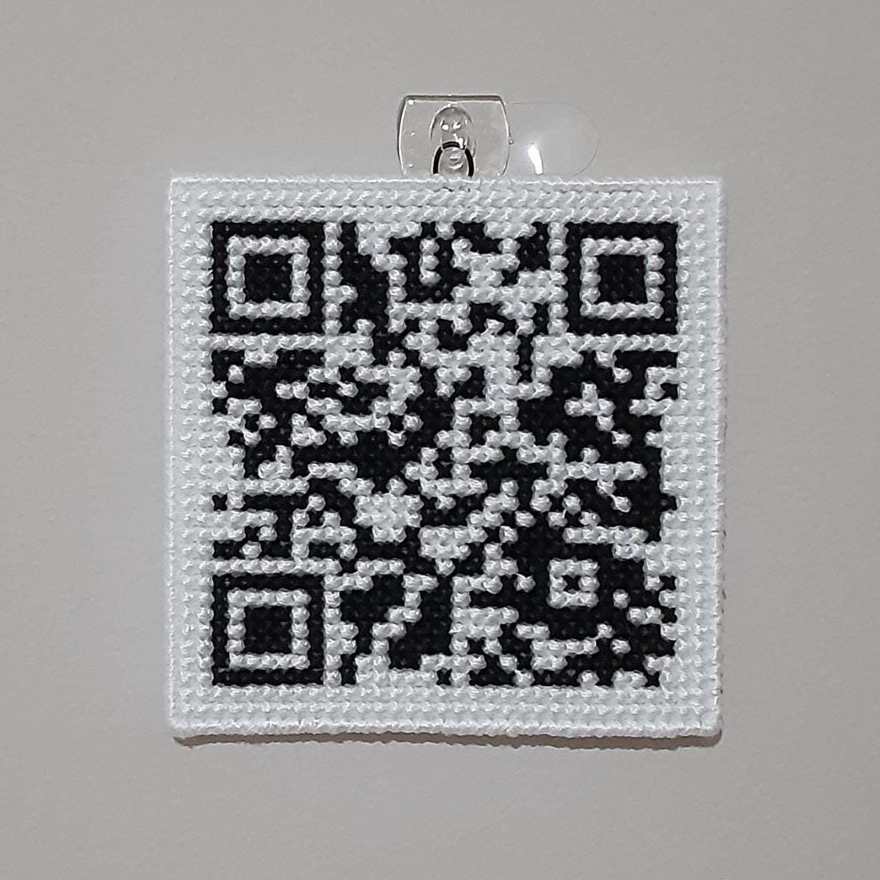 Rickroll QR Code Cross Stitch PATTERN - Links to Rick Astley's Official ...