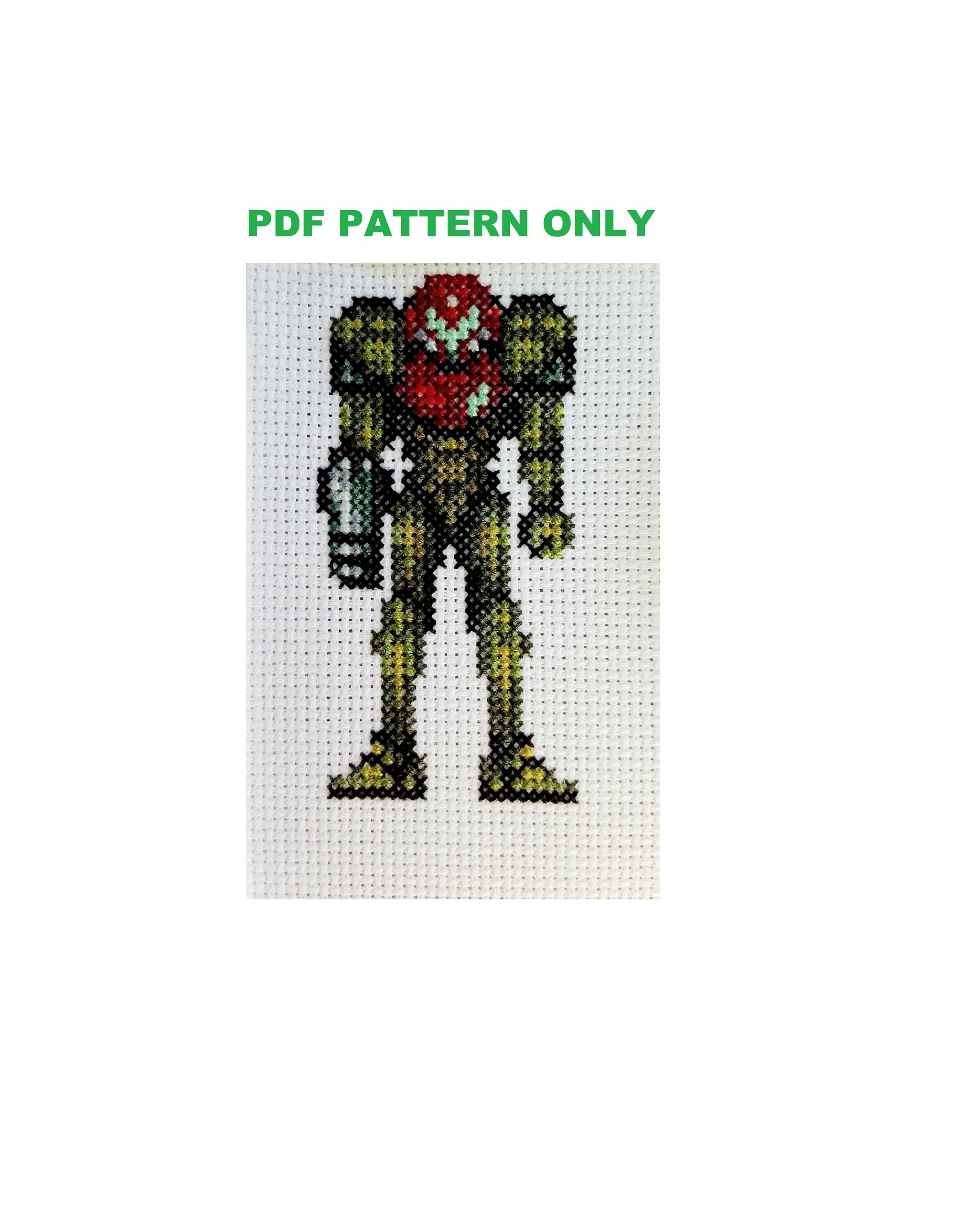 Samus Super Metroid Cross Stitch PATTERN - Etsy