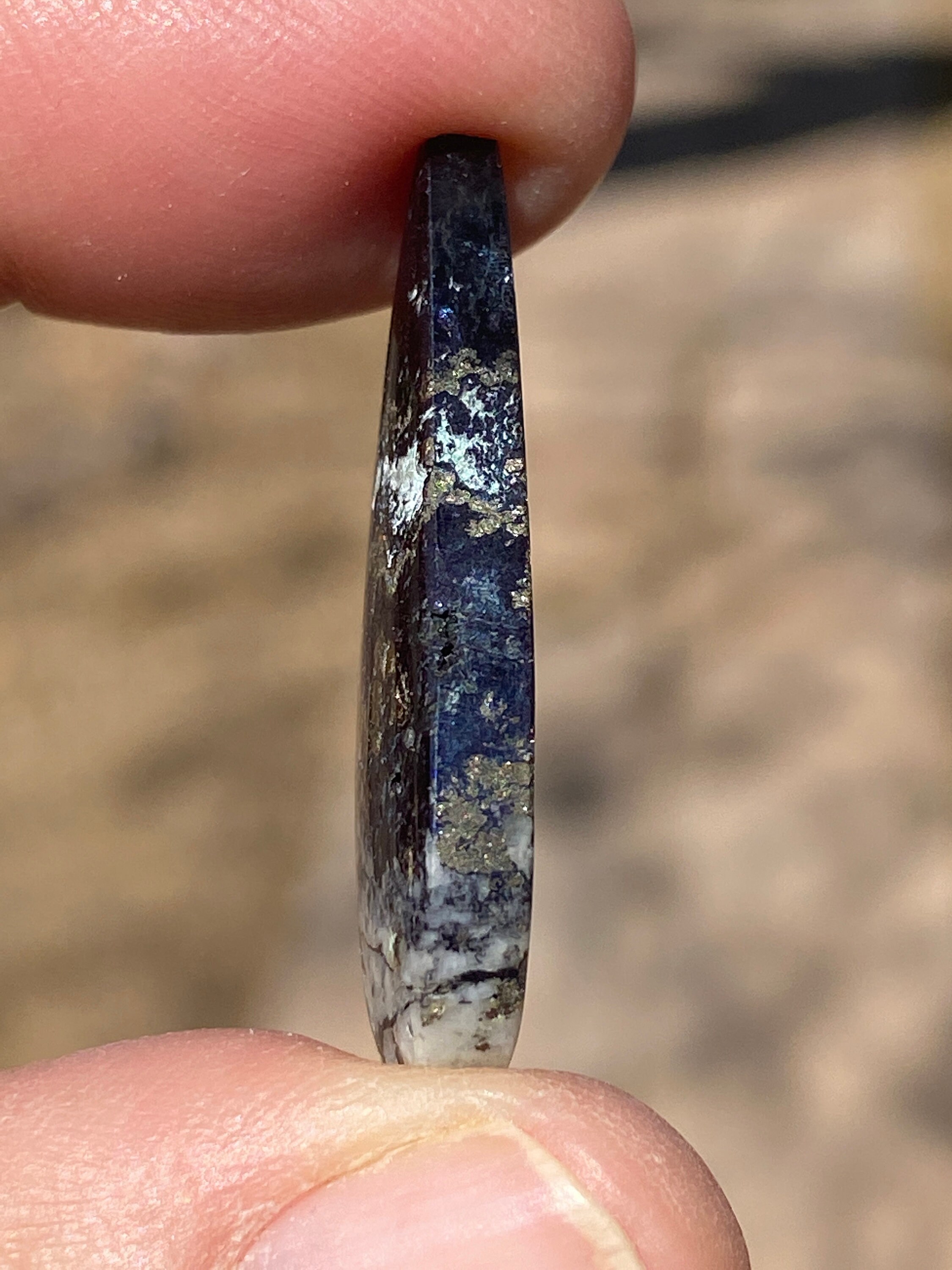 Covellit Cabochon 2657ct - Etsy.de