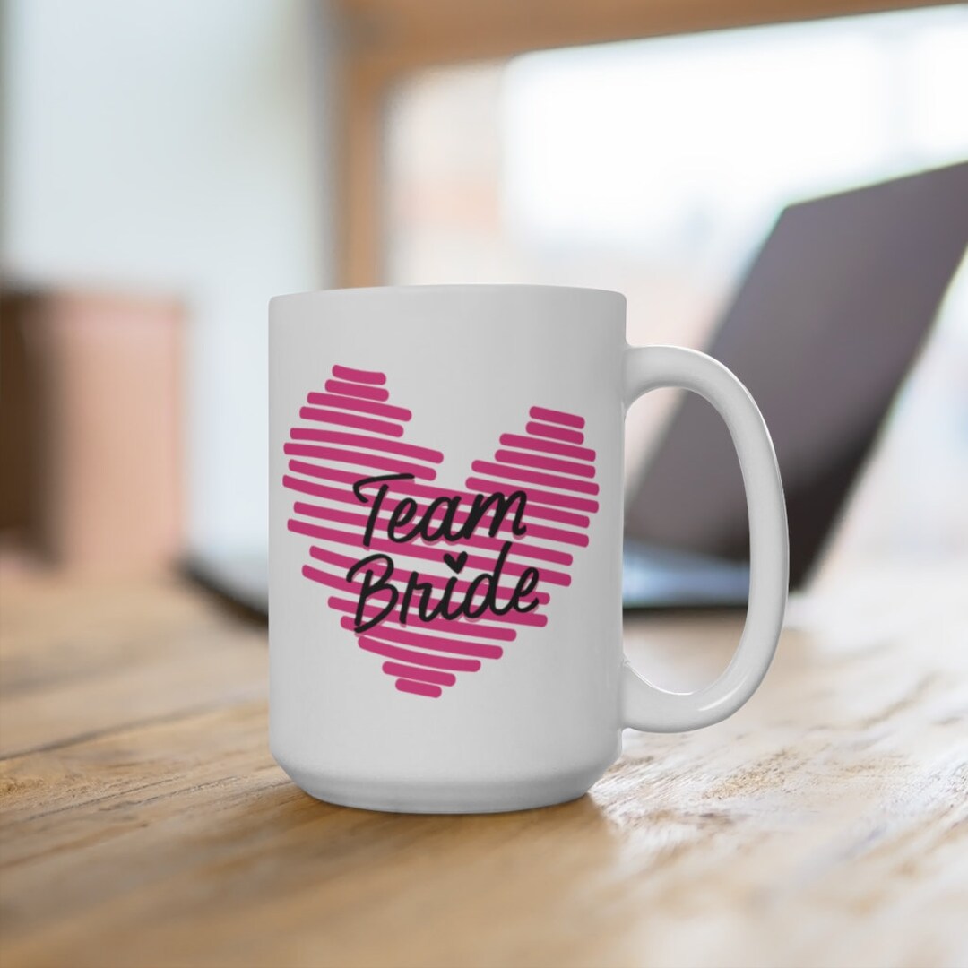 Team Bride Ceramic Wedding Hen Do Novelty Cup Present Wedding - Etsy