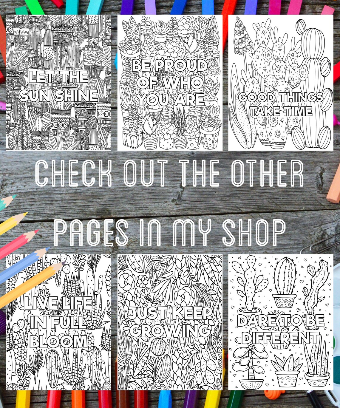 Downloadable Be Proud of Who You Are - Motivational Quote Coloring Page ...