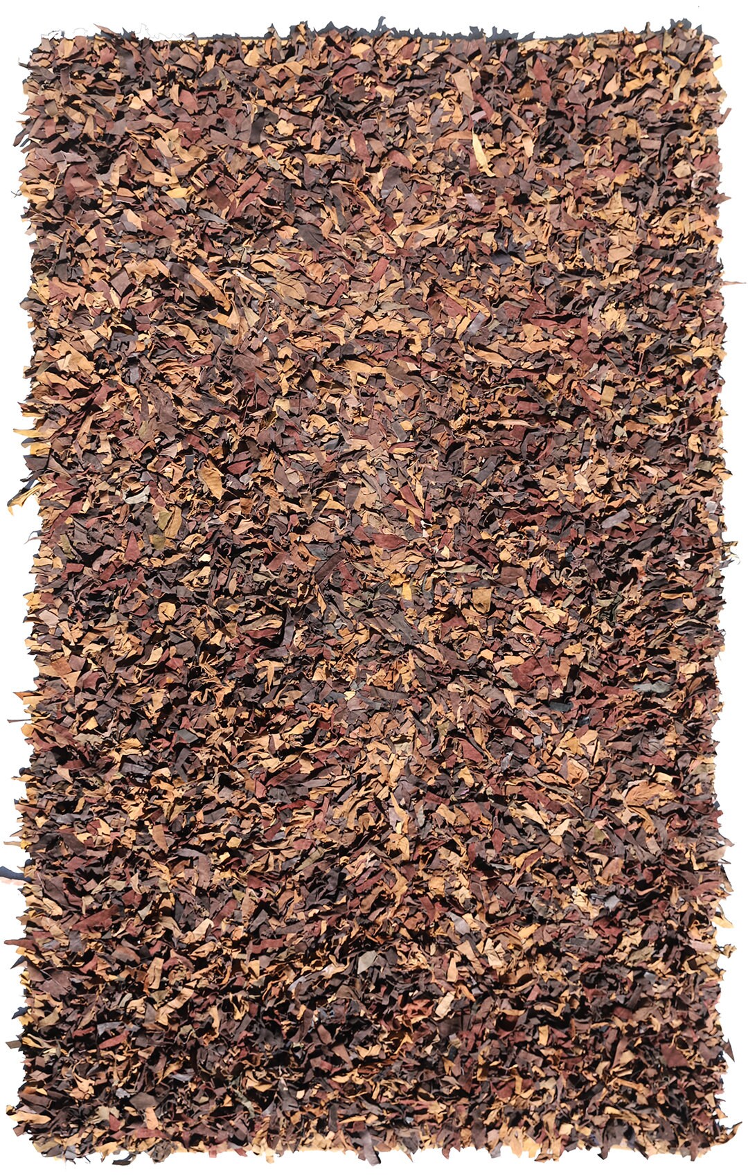 5x8 Brown Hide Shag Rug. Rtro, Vintage, Bohemian, Farm, Cabin Hand Made ...