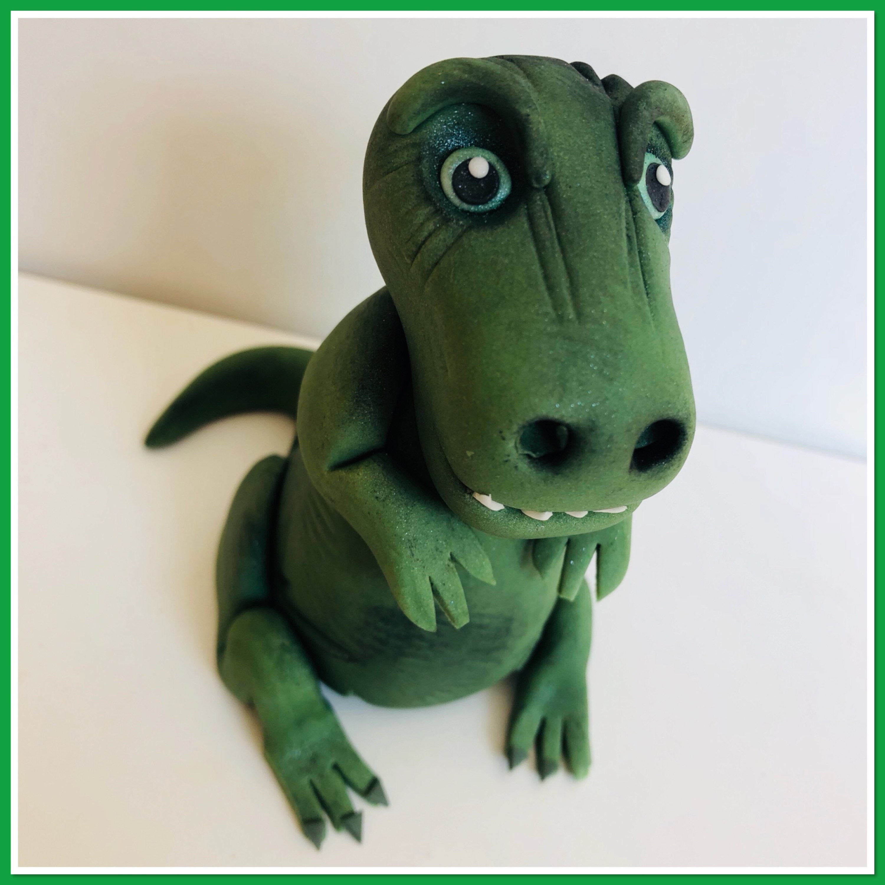 Dinosaur Handmade Edible T-rex Cake Topper. | Etsy UK