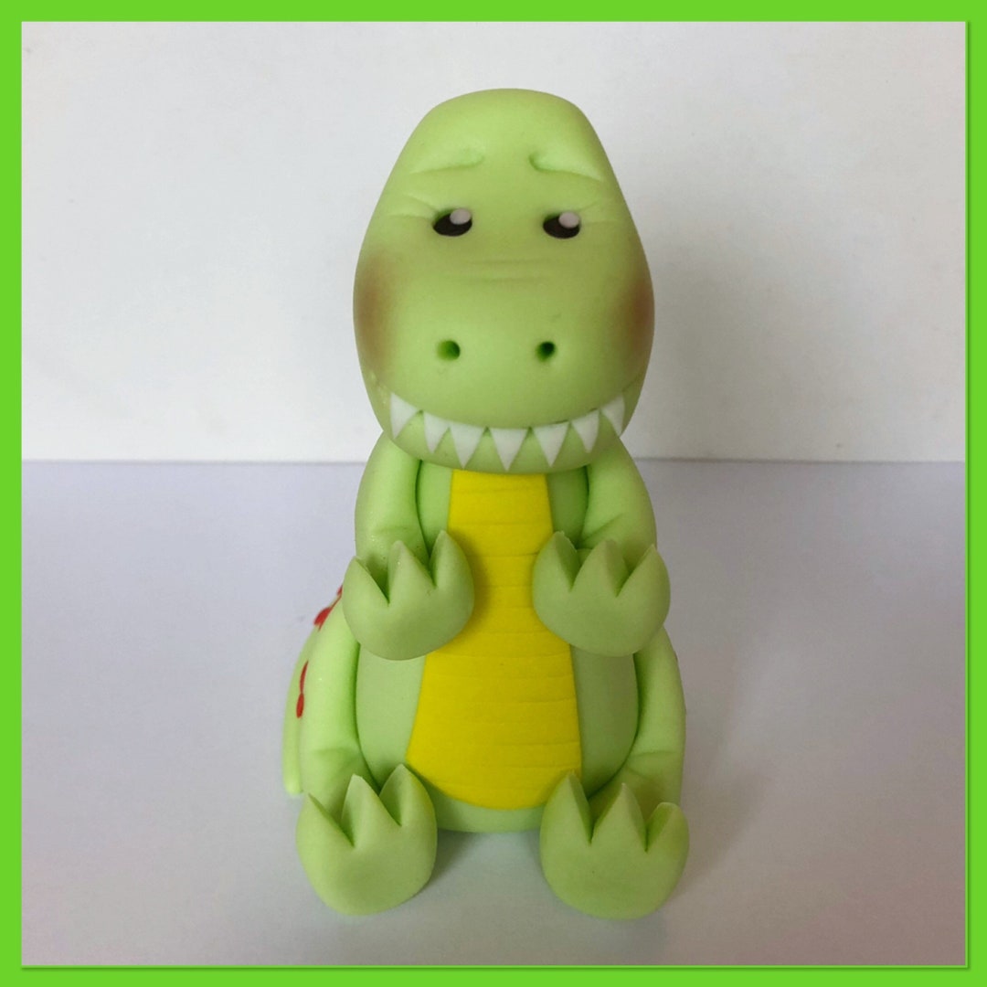 Dinosaur Handmade Edible T-rex Cute Cake Topper. - Etsy