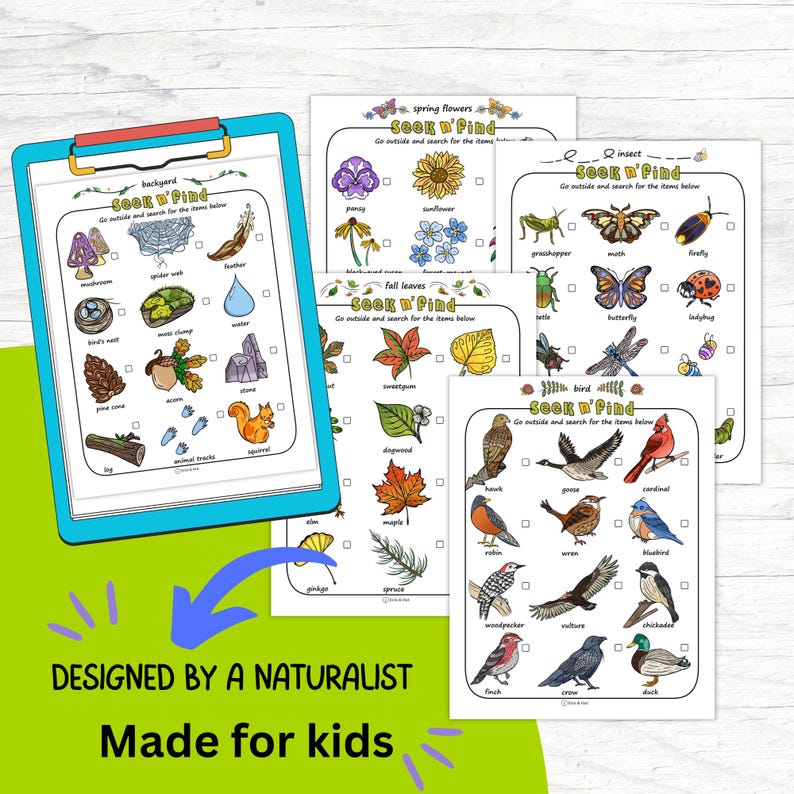 Nature Scavenger Hunt for Kids Backyard Scavenger Hunt Printable ...