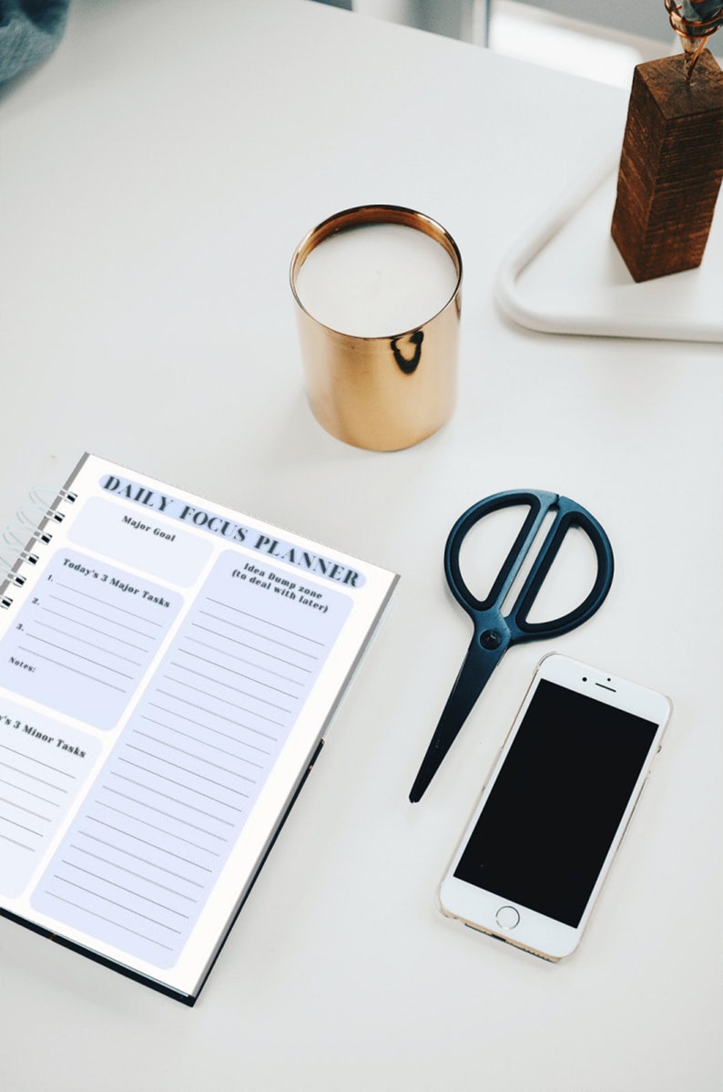 Daily Focus Productive Self-reminder - Etsy