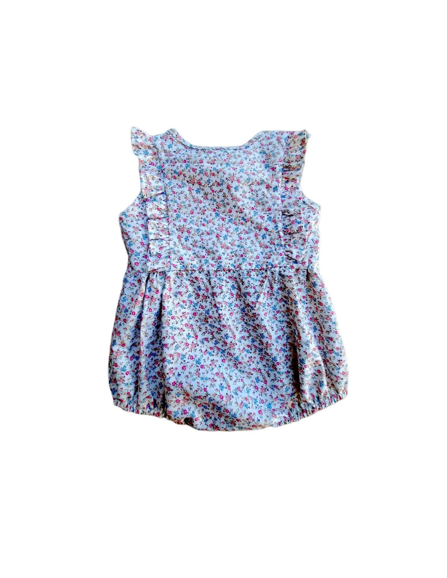 PDF Romper Sewing Pattern, Baby Girl Toddler Playsuit Snap Placket ...