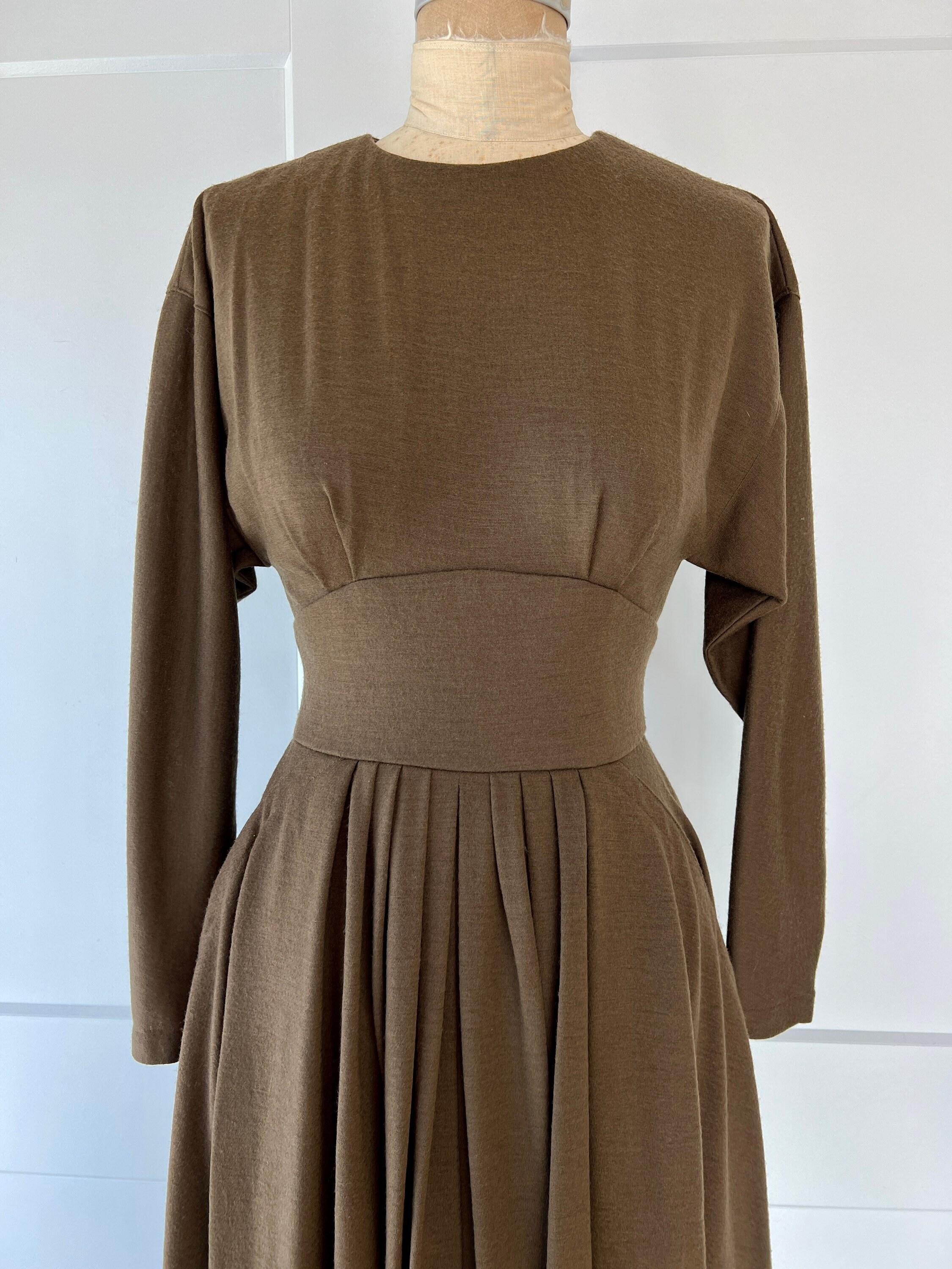 1980s St. Gillian by Kay Unger Long Sleeve Fit & Flare MIDI Dress - Etsy
