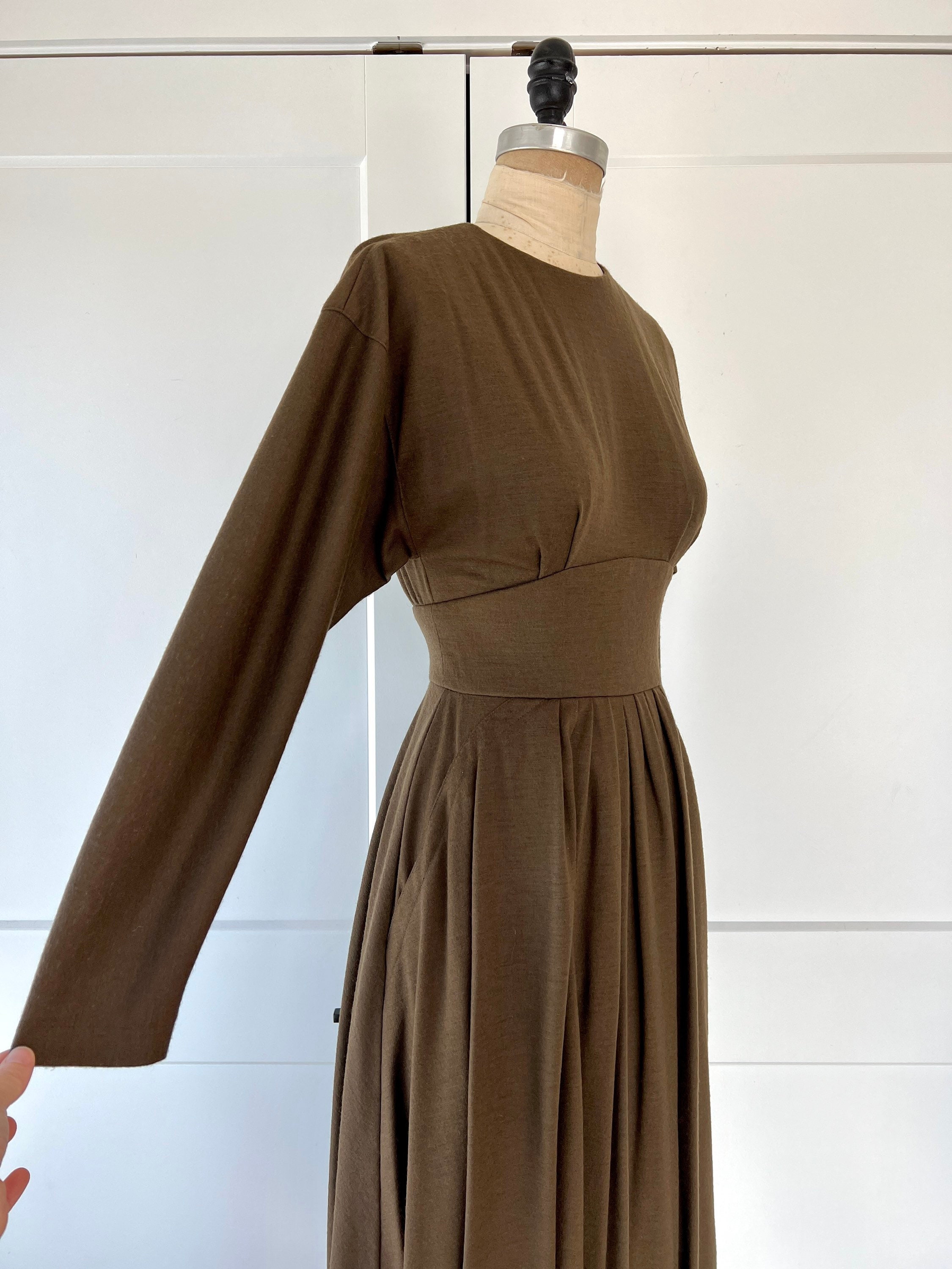 1980s St. Gillian by Kay Unger Long Sleeve Fit & Flare MIDI Dress - Etsy