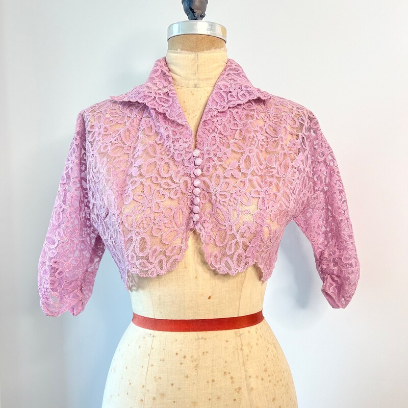 Purple Lace Bolero - Etsy
