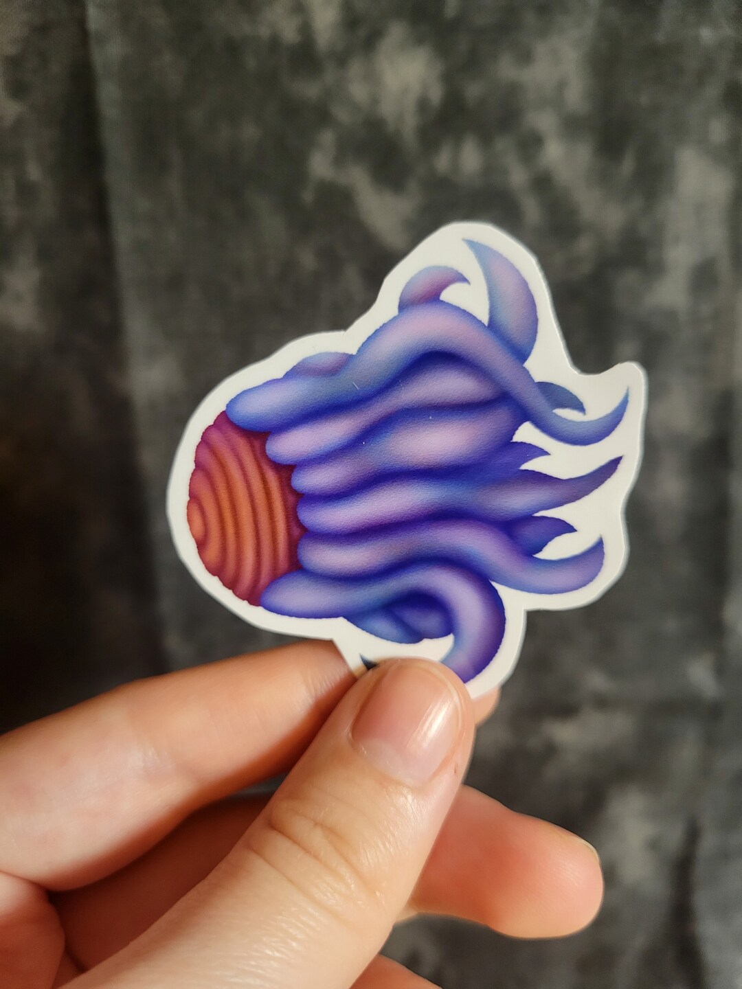 Giant Floating Eyeball Monster Weatherproof Vinyl Sticker - Etsy