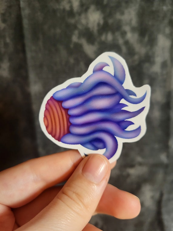 Giant Floating Eyeball Monster Weatherproof Vinyl Sticker | Etsy