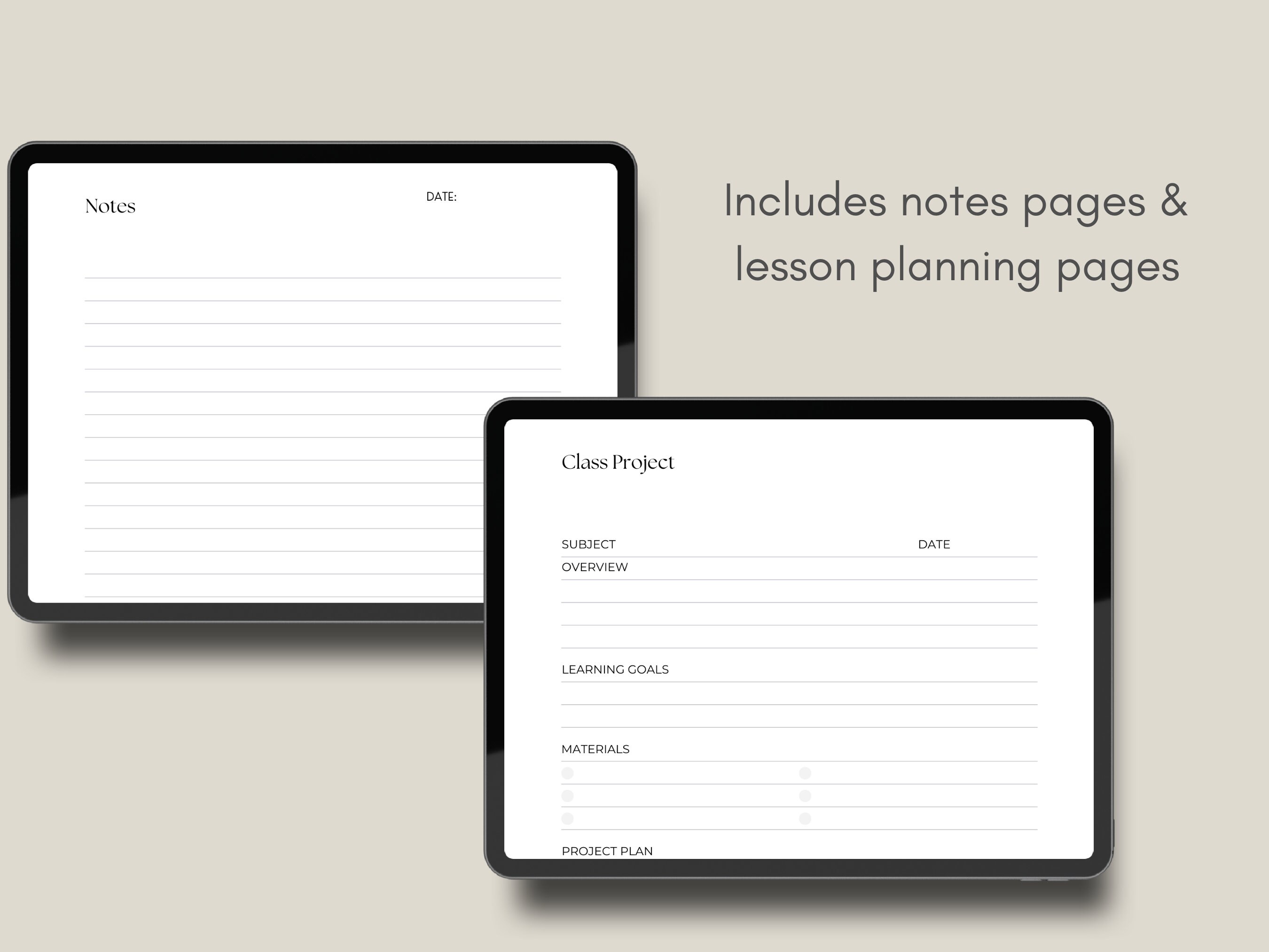 Minimalist 2023/2024 Teacher Digital Planner for Goodnotes, Canva ...