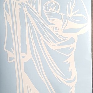 San Judas Tadeo (saint Jude) Car Sticker Decal Calcomania De Vinyl 6" X ...