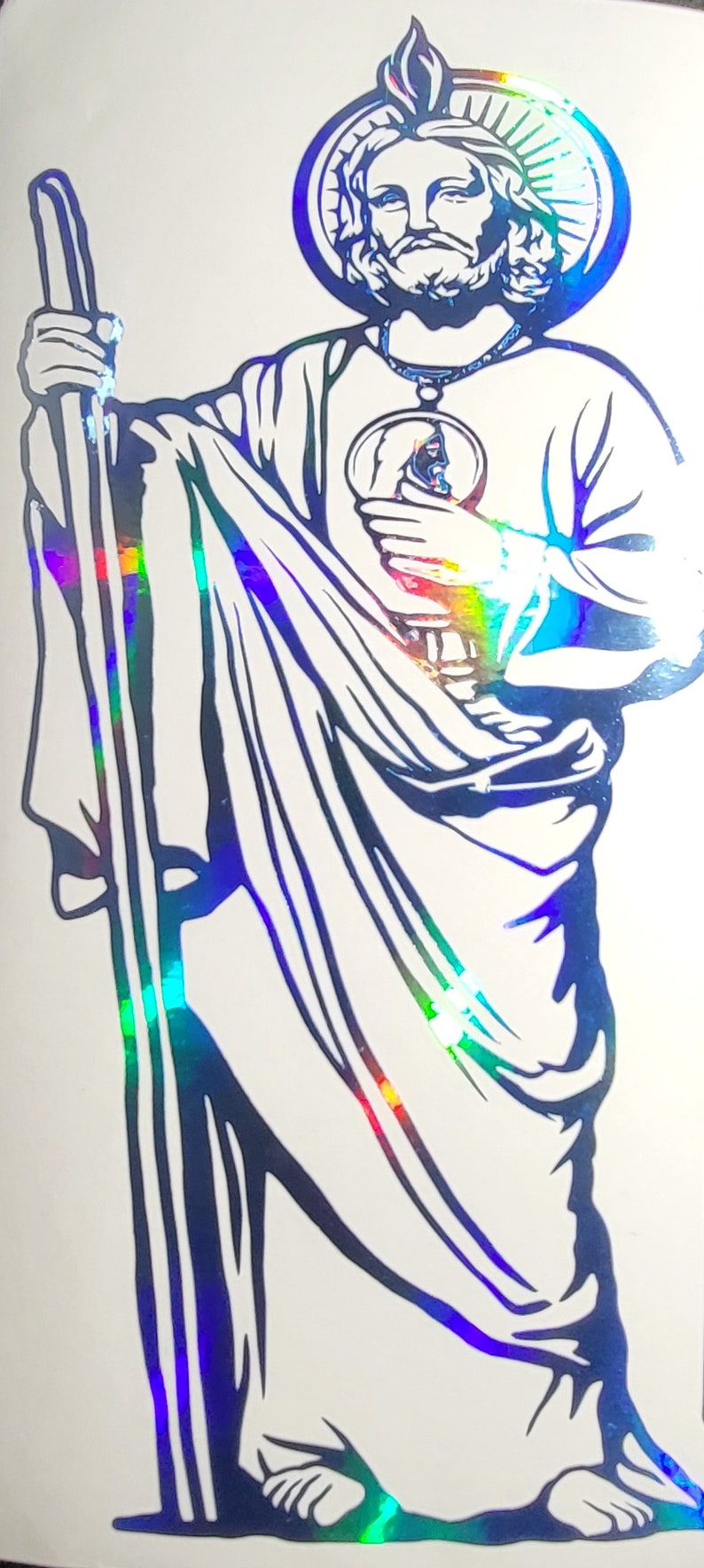 San Judas Tadeo (saint Jude) Car Sticker Decal Calcomania De Vinyl 6" X ...