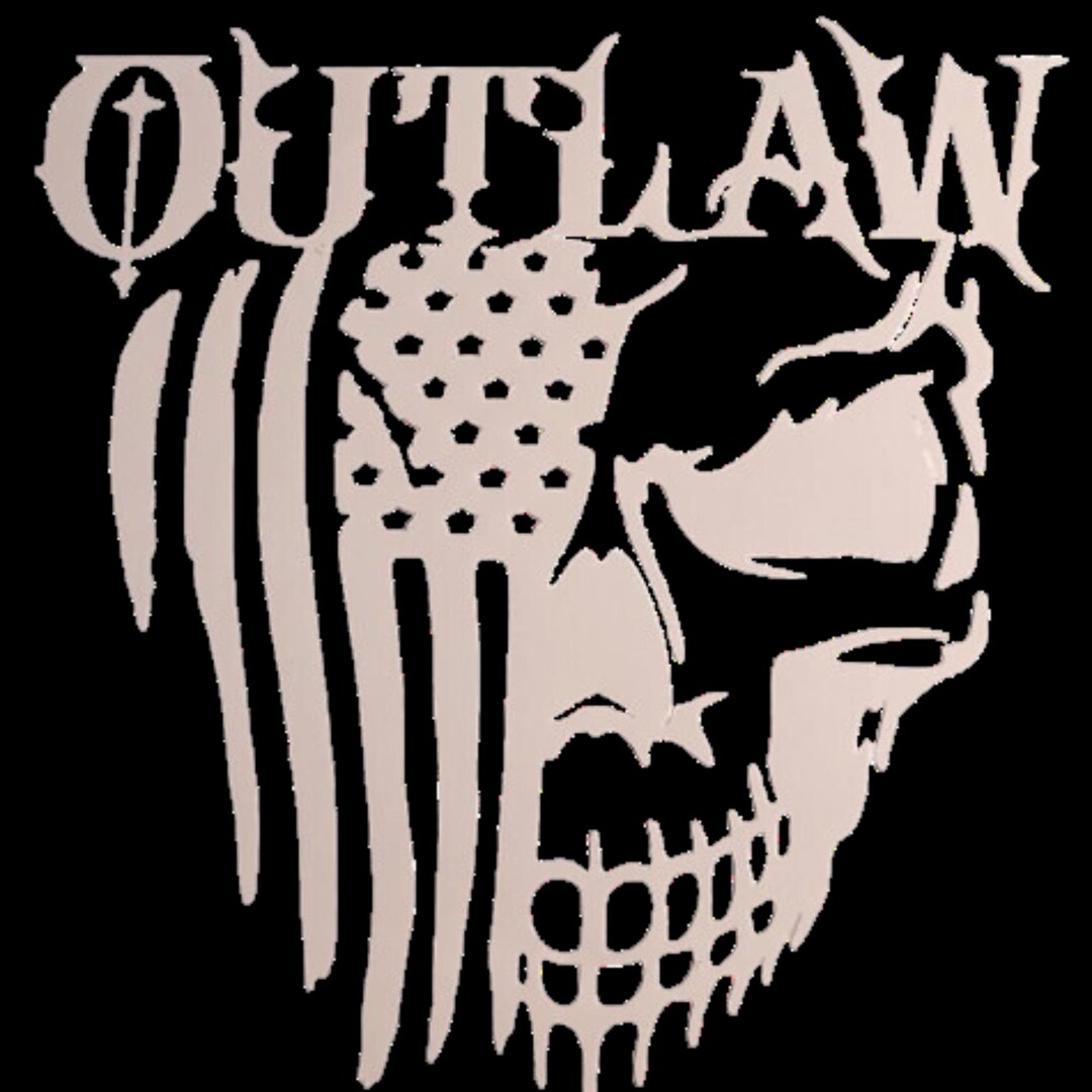 OUTLAW Car Decal Sticker Different Colors 6" X 6" - Etsy