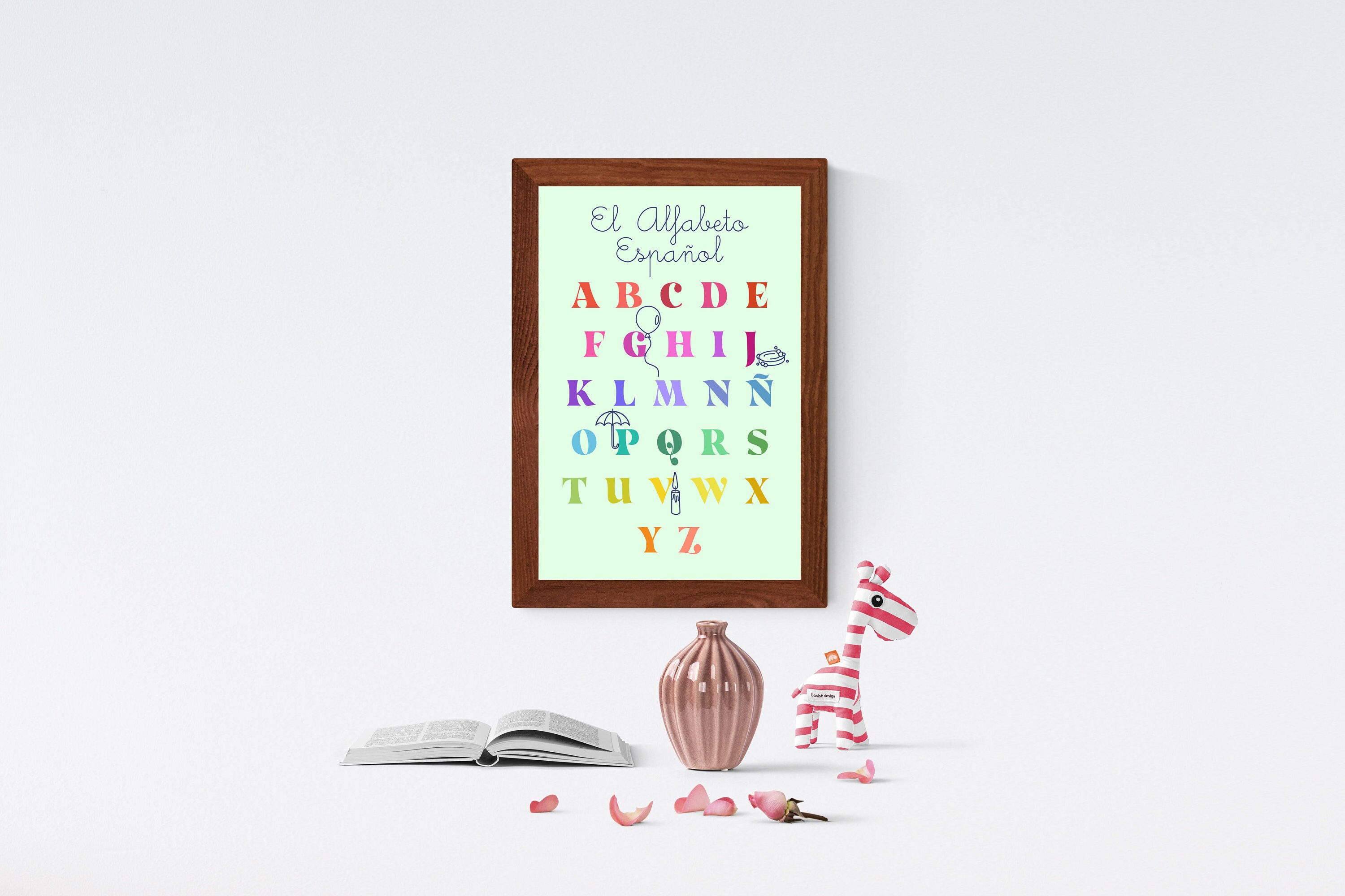 Printable Spanish Alphabet Children's Poster/art Print/wall Decor ...