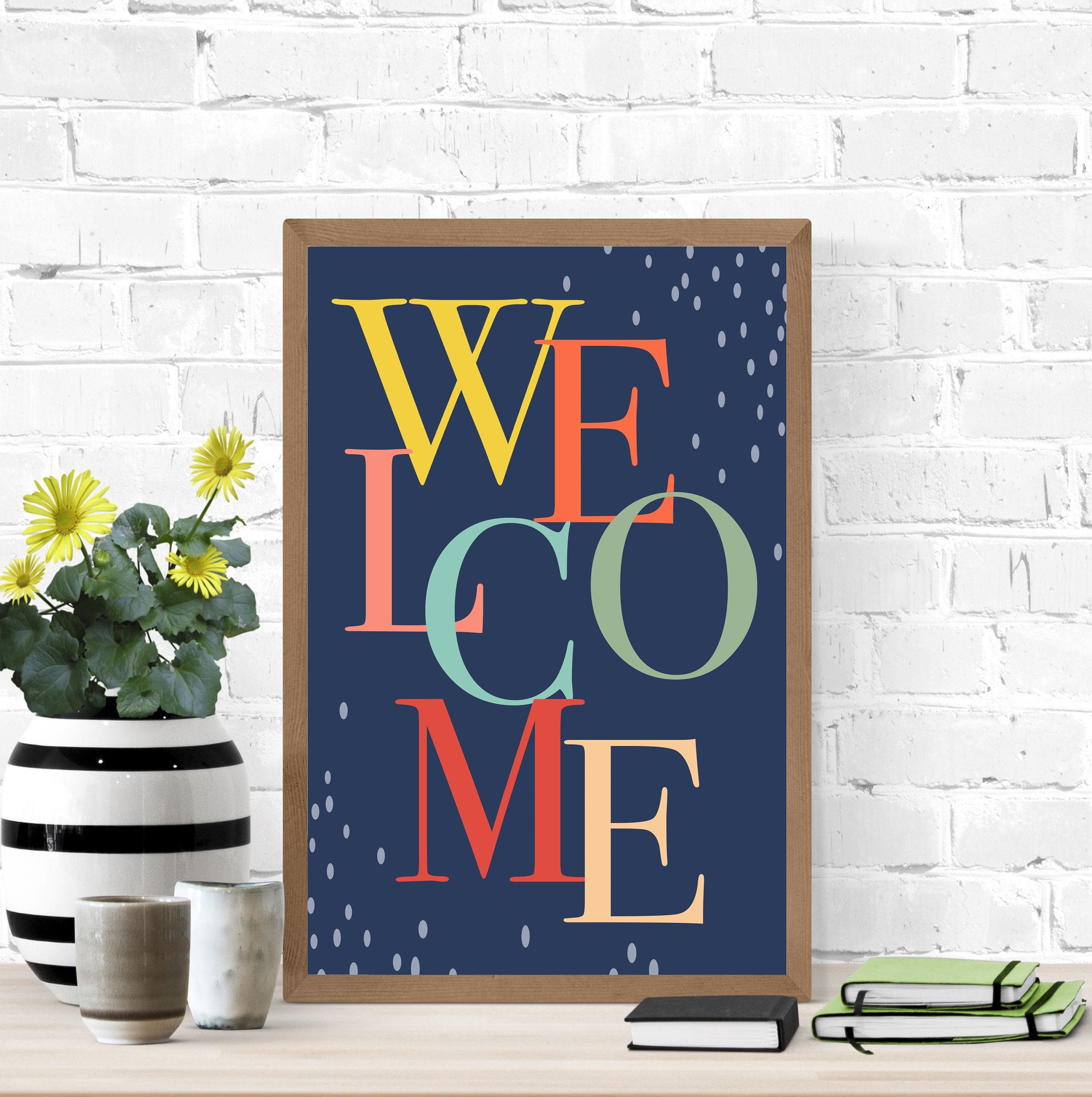 Printable "welcome" Typography Art Print/wall Decor - Digital File ...