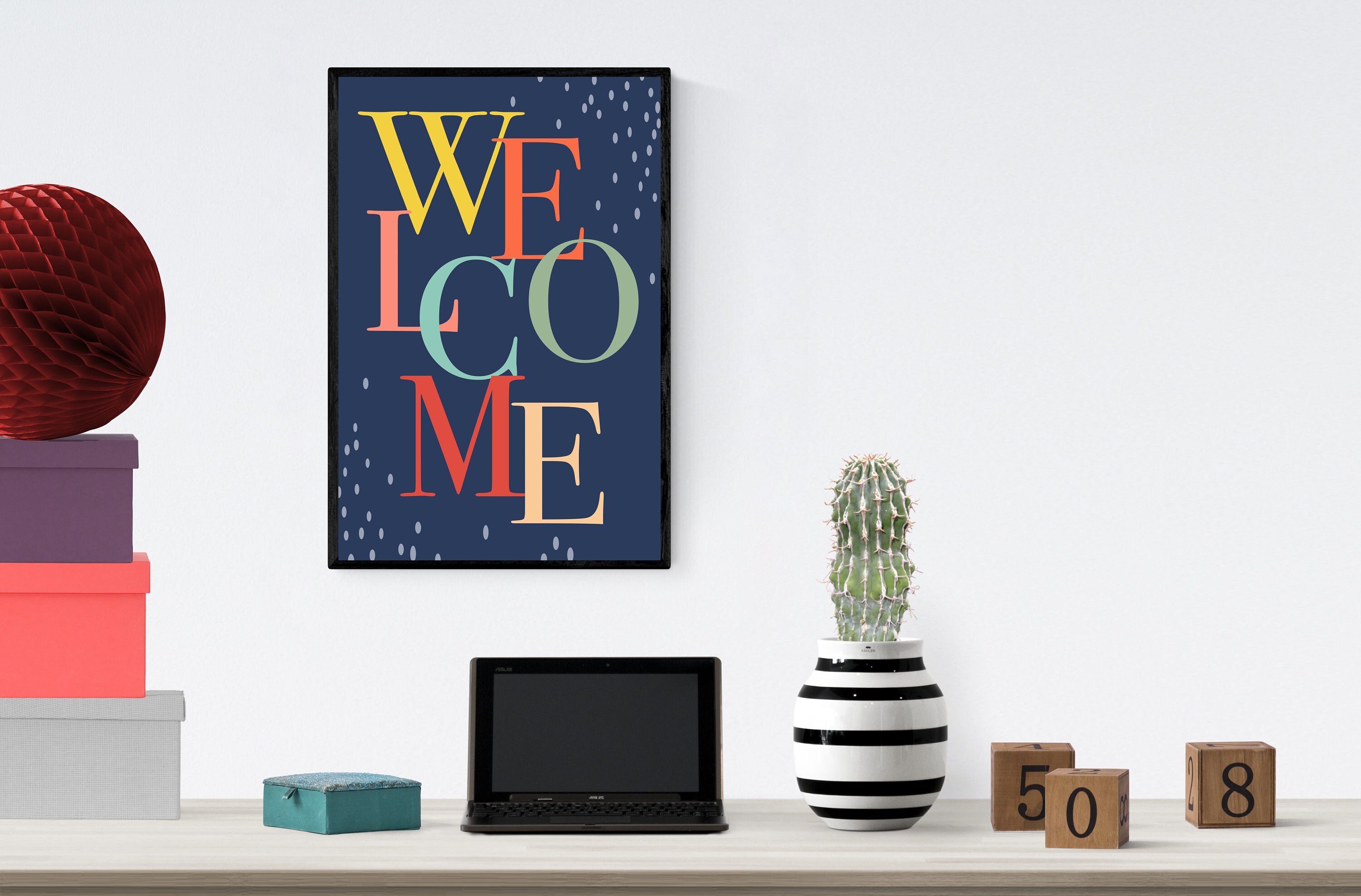 Printable "welcome" Typography Art Print/wall Decor - Digital File ...