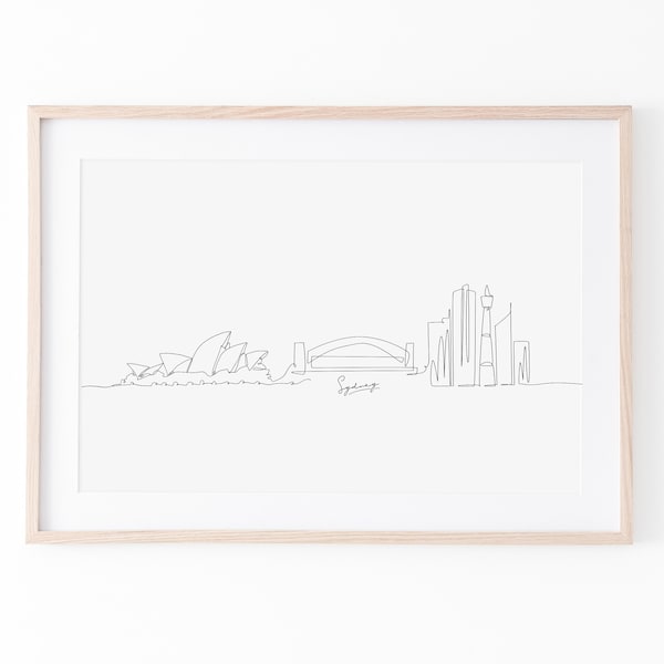 Sydney Skyline - Etsy
