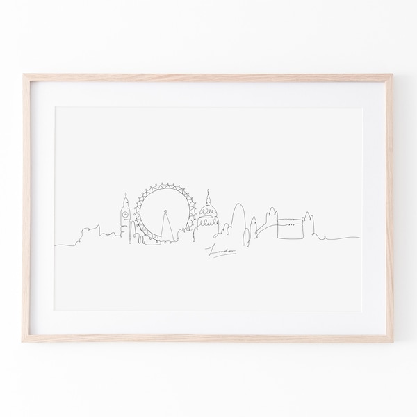 London Line Drawing - Etsy