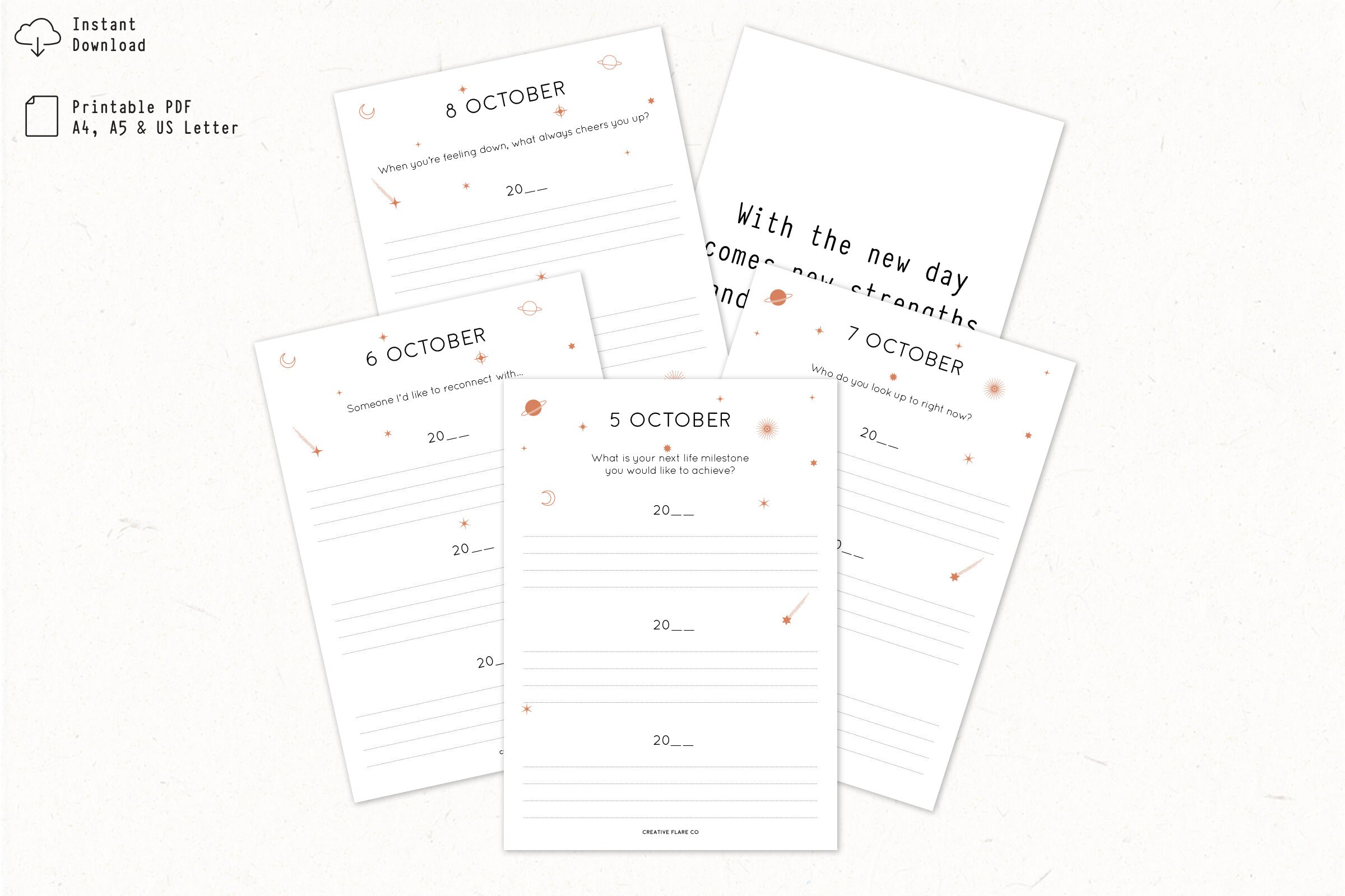 One Line a Day, A Sentence a Day, Printable Journal, Ultimate 3 Year ...