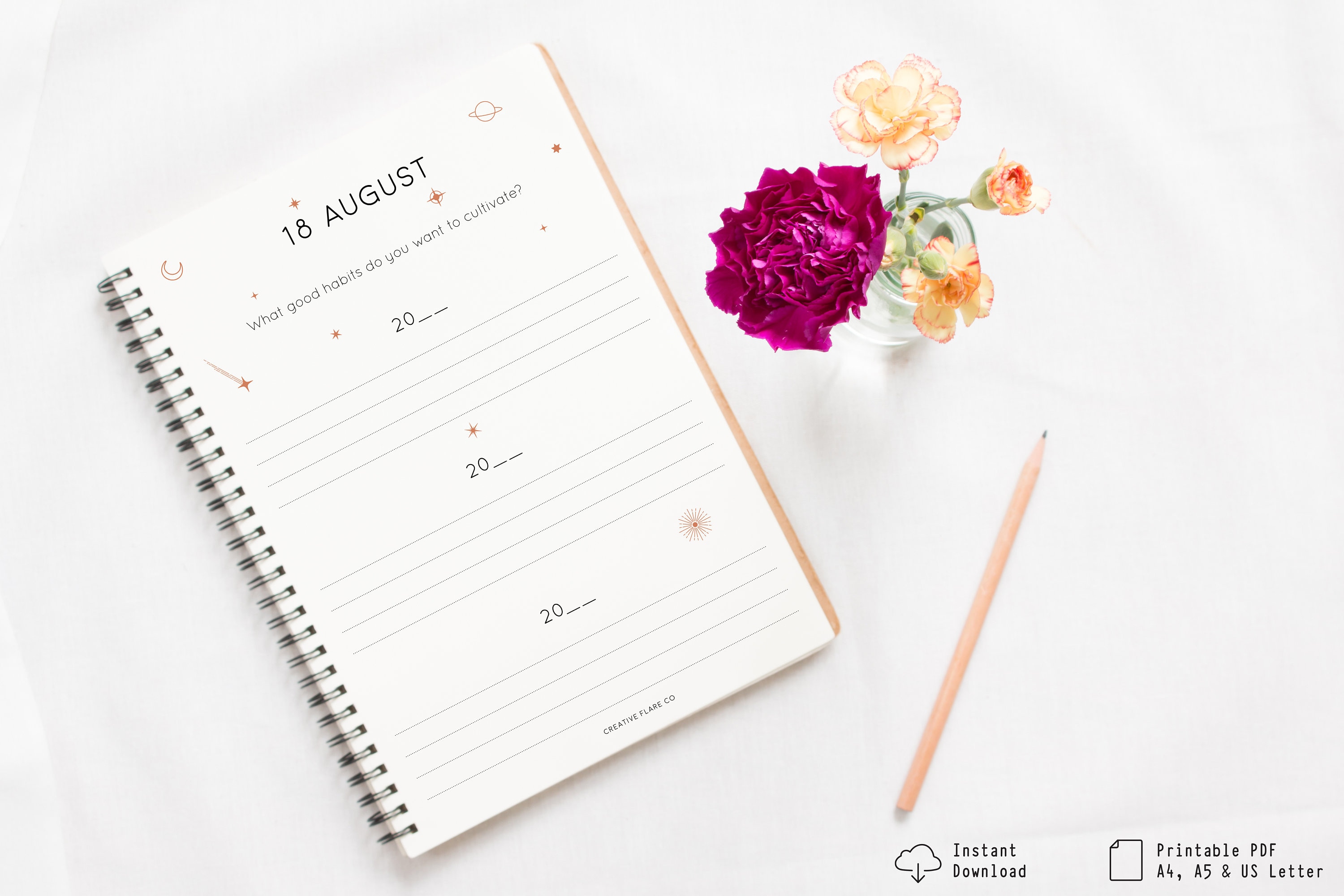 One Line a Day, A Sentence a Day, Printable Journal, Ultimate 3 Year ...